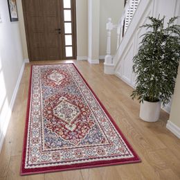 Teppich Hanse Home, B:80cm H:8mm L:240cm, rot, Jute, Polyester, Polypropylen (PP), Wohnzimmer, Teppiche, "Mochi", L&auml;ufer, Orientalisch, Kurzflor,