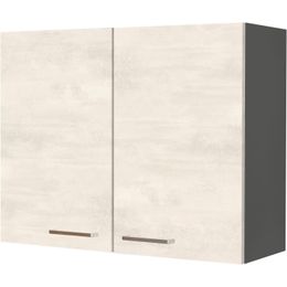 H&auml;ngeschrank Nobilia, B:90cm H:72cm T:37,2cm, wei&szlig;, K&uuml;che, Schr&auml;nke, ""Riva", vormontiert, mit zwei Einlegeb&ouml;den", Breite 90 cm
