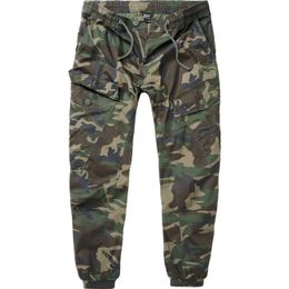 Brandit Herren Cargohose "Brandit Herren Ray Vintage Trousers"woodland, Gr. XXXL, unifarben, 98% Baumwolle, 2% Elasthan, Hosen