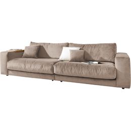 Big-Sofa 3C CANDY, B:290cm H:86cm T:127cm, grau, 85% Polyester, 15% Viskose, Sofas, "Enisa II", incl. 1 Flatterkissen, Wahlweise mit