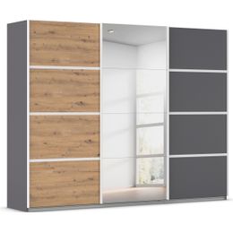 Kleiderschrank Rauch, B:271cm H:210cm T:62cm, grau, Holzwerkstoff, Kinderzimmer, Schr&auml;nke, "Schwebet&uuml;renschrank OTTO ́s Choice Garderobe Schrank TOP