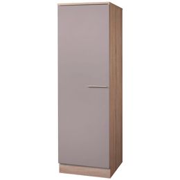Wiho-K&uuml;chen Seitenschrank WIHO K&Uuml;CHEN, B:50cm H:165cm T:57cm, braun, K&uuml;che, Schr&auml;nke, "Montana", 50 cm breit