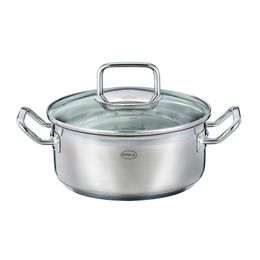 R&ouml;sle R&Ouml;SLE Fondue "Fondue-Set mit Gasbrenner", B:39cm H:15cm T:27,5cmsilberfarben, Fondues, f&uuml;r 6 Personen