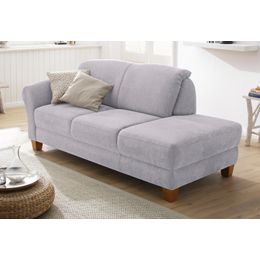 Recamiere Home Affaire, B:194cm H:84cm T:91cm, grau, Struktur (100% Polypropylen);Luxus-Microfaser (100% Polyester) 90% Polyester/10%
