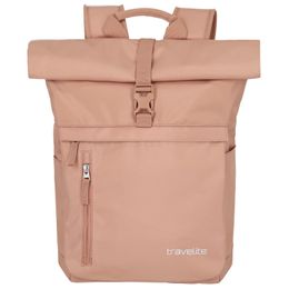 Travelite Freizeitrucksack "BASICS Rollup Rucksack", rosa, Polyester, unifarben, Rucks&auml;cke, Arbeitsrucksack Sportrucksack Reiserucksack Schulrucksack