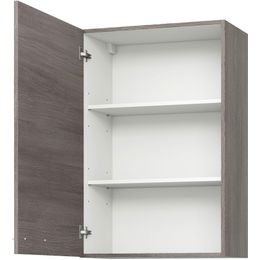H&auml;ngeschrank KOCHSTATION, B:50cm H:90cm T:35cm, grau, K&uuml;che, Schr&auml;nke, "KS-Trea O50-90", inklusive zwei Einlegeb&ouml;den, Breite 50 cm, H&ouml;he 90 cm