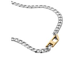 Diesel Damen Kette mit Anh&auml;nger "Schmuck Edelstahl Halsschmuck Panzerkette STEEL", Edelstahl, L: 61 B: 7,5mm, gold, Edelstahl, B:7,5mm, Halsketten