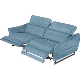 2,5-Sitzer Egoitaliano, B:208cm H:97cm T:108cm, blau, Luxus-Micofaser Lederoptik (100% Polyester) ist ein neues technisches Gewebe mit einem