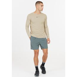 Virtus Herren Langarmshirt "Roger", beige, Gr. XL, unifarben, 84% Polyester, 16% Elasthan, Shirts, mit antibakterieller Silver Funktion