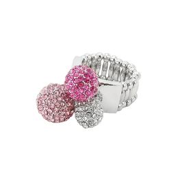 Damen Fingerring "Space", Messing, rosa, Collezione Alessandro, Messing, Fingerringe
