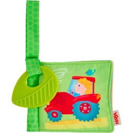 Haba Kinder Greifspielzeug "Buggybuch Bauernhof", bunt, Baumwolle, Polyester, Greifspielzeug, mit Bei&szlig;element