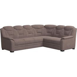 Ecksofa COTTA, B:263cm H:99cm T:211cm, braun, 100% Polyester, Wohnzimmer, Sofas, "Marcus L-Form", wahlweise mit Bettfunktion & Stauraum