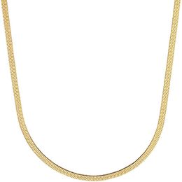 s.Oliver Damen Kette ohne Anh&auml;nger "2037988", Edelstahl, L: 45 B: 3mm, gold, Edelstahl, B:3mm, Halsketten