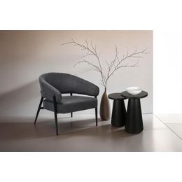 Beistelltisch ByLiving, H:60cm, schwarz, Wohnzimmer, Tische, "Cone", aus Massivholz in schwarz oder white wash, verschiedenen Gr&ouml;&szlig;en