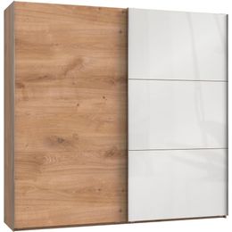 Schwebet&uuml;renschrank wimex, B:250cm H:236cm T:65cm, braun, Schr&auml;nke, "Level by fresh to go", mit jeweils einer Glast&uuml;r