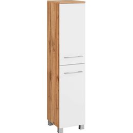 Midischrank Welltime, B:30cm H:135cm T:35cm, wei&szlig;, Badezimmer, Schr&auml;nke, "Soria"
