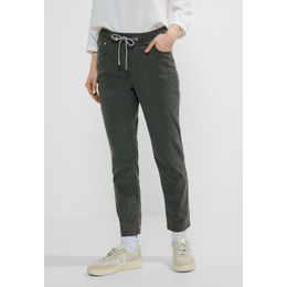 Cecil Damen Jogger Pants, gr&uuml;n, Gr. XXL, unifarben, Web, 68% Baumwolle, 27% Polyester, 5% Elasthan, Hosen, Middle Waist