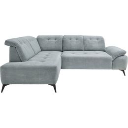 Ecksofa Home Affaire, B:272cmaqua, 100% Polyester, Wohnzimmer, Sofas, "Fiore"