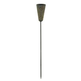 Gartenleuchte Luxform, B:10,5cm H:6cm L:10,5cm, schwarz, Leuchten, "Luxform Solar Torch Norwich, set of 2", LED-Fackellampe, Solarenergie, warmwei&szlig;,