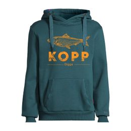 SALZHAUT Herren Kapuzenpullover "Hoodie HEFF - FISCHKOPP", blau, Gr. M, Obermaterial: 55% Baumwolle CO. 45% Polyester PES., Pullover