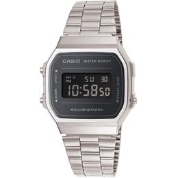 CASIO VINTAGE Damen Chronograph, silber, Armbanduhren, Quarzuhr, Armbanduhr, Damenuhr,Herrenuhr, Digitaluhr, Edelstahlarmband