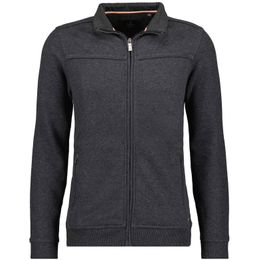 Ragman Herren Sweatjacke, grau, Gr. S, 60% Baumwolle 40% Polyester, Sweatjacken