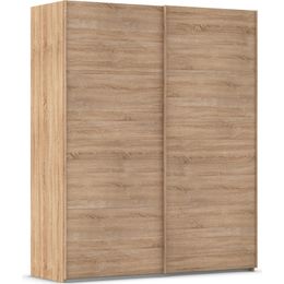 Schwebet&uuml;renschrank Rauch, B:181cm H:223cm T:68cm, braun, Holzwerkstoff, Schr&auml;nke, "Kleiderschrank Schrank Garderobe Schlafzimmerschrank EVELYN", in