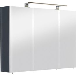 Spiegelschrank Optifit, B:100cm H:68cm T:17,6cm, grau, Badezimmer, Schr&auml;nke, "Mino", Breite 100 cm