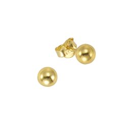 Celesta Damen Paar Ohrstecker "333 Gold Kugel 5mm", one-size, Gold, gelb, Gold, Ohrringe