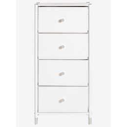 Kommode HEINE HOME, B:46,5cm H:98,5cm T:30cm, wei&szlig;, MDF, Metall, Polyurethan, Sideboards