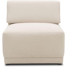 Sofaelement DOMO collection, B:78cm H:77cm T:100cm, beige, 95% Polyester, 5%Polyamid, Polsterelemente, "800007", R&uuml;ckenkissen aufstellbar, unendlich