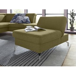 Sit & More Hocker SIT & MORE, B:77cm H:43cm T:112cm, gr&uuml;n, Soft clean (98% Polyester, 2% Polyamid), Wohnzimmer, Hocker, "Brisbane", Fu&szlig;h&ouml;he 12 cm, mit Federkern