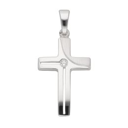 Adelia&acute;s ADELIA ́S Damen Kreuzanh&auml;nger "Damen & Herren 925 Silber Kreuz Anh&auml;nger mit Zirkonia", Silber 925 (Sterlingsilber), silber, Silber 925