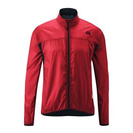 Gonso Herren Fahrradjacke "Serru", rot, Gr. L, 100% Polyester, Jacken, leichte Herren Windjacke, lockerer Windbreaker, Radjacke