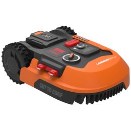 Rasenm&auml;hroboter WORX, orange, Rasenm&auml;hroboter, "Landroid M500 Plus", 500m&sup2;, 20V/2Ah, 18cm/30-60mm, WiFi/Bluetooth, Cut to edge, PowerShare