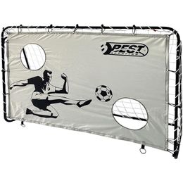 BEST Sporting Fu&szlig;balltor "Fu&szlig;balltor mit Torwand 2 Schussl&ouml;cher", B/H/L: 180cm x 120cm x 60cm, 1 Stk., schwarz, Garten, Sport-Tore