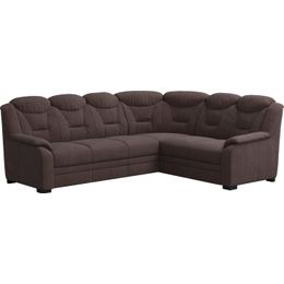 Ecksofa COTTA, B:263cm H:99cm T:211cm, grau, 100% Polyester, Wohnzimmer, Sofas, "Marcus L-Form", wahlweise mit Bettfunktion & Stauraum