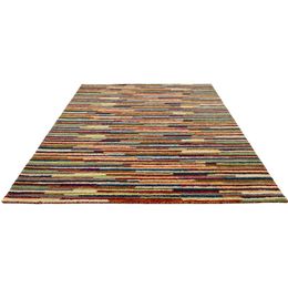 Wollteppich Theko, B:240cm H:15mm L:340cm, bunt, Wolle, Wohnzimmer, Teppiche, "Gabbeh Multi, Handgefertigt, Teppich, meliert, reine Wolle",