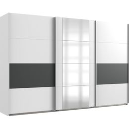 Schwebet&uuml;renschrank wimex, B:313cm H:208cm T:64cm, wei&szlig;, Schr&auml;nke, "Barmbek Schlafzimmerschrank BESTSELLER Garderobenschrank", Kleiderschrank mit 2