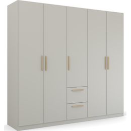 Kleiderschrank Rauch, B:226cm H:210cm T:54cm, grau, Holzwerkstoff, Kinderzimmer, Schr&auml;nke, "Skandi by Quadra Spin Schlafzimmerschrank", im