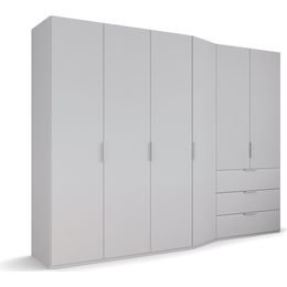 Dreht&uuml;renschrank Rauch, B:297cm H:222cm T:60cm, grau, Holzwerkstoff, Schr&auml;nke, "Kleiderschrank Schrank Garderobe W&auml;scheschrank WAVE", in 2