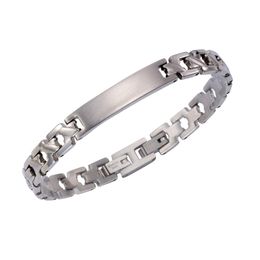 Firetti Armband "Schmuck Geschenk Armkette ID-Platte", 20cm, Edelstahl, silber, Edelstahl, Armb&auml;nder