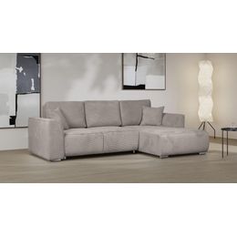 OTTO home "BEATRICE optionale Schlafsofa mit Bettkasten, B/T/H: 265/170/86 cm" L-Form, wahlweise auch mit Bettfunktion und Bettkasten