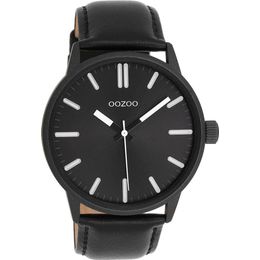 Oozoo Kinder Quarzuhr, schwarz, Armbanduhren, Armbanduhr, Herrenuhr, Lederarmband, analog