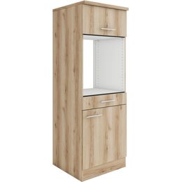 Midischrank Optifit, B:60cm H:174,4cm T:60cm, beige, Spanplatte, Schr&auml;nke, "Bella", Breite 60 cm, Nischenma&szlig;e B/T/H 56,7/55,5/59,2 cm