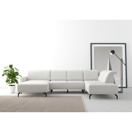 Sit & More Wohnlandschaft SIT & MORE, B:337cm H:84cm T:205cm, grau, Sofas, "Bailando U-Form", wahlweise mit Kopfteilverstellung und Vorziehsitz, motorisch