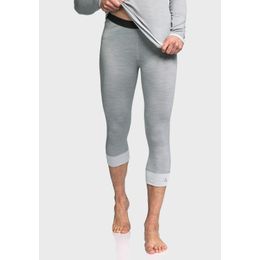 Sch&ouml;ffel SCH&Ouml;FFEL Damen Funktionshose "Merino Sport Pants short W", grau, Gr. L, Oberstoff : 43% Lyocell 34% Wolle 23% Nylon, Hosen