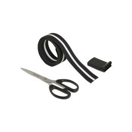 Urban Classics Damen H&uuml;ftg&uuml;rtel "Urban Classics Unisex Canvas Belt", schwarz-wei&szlig;, 100% Polyester, G&uuml;rtel