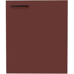 Nobilia Frontblende ""Easytouch", Ausrichtung w&auml;hlbar", B/H/T: 60cm x 72cm x 1,9cm, T&uuml;ranschlag rechts, rot, M&ouml;belblenden, f&uuml;r integrierte K&uuml;hlger&auml;te