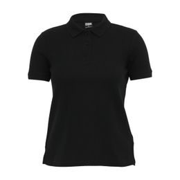 Urban Classics Damen Poloshirt "Urban Classics Ladies Polo Shirt"schwarz, Gr. XS, unifarben, 100% Baumwolle, Shirts